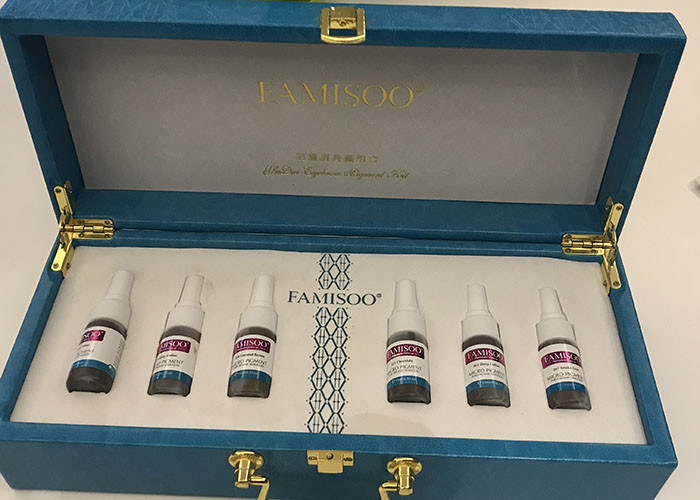 OEM Permanent Makeup Kit Pure Organic Liquid Pigment 6 Colors 15ml / Bottle