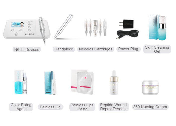 Complete Professional Permanent Makeup Tattoo Kit with Leather Package